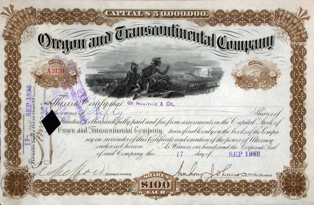 Oregon and Transcontinental Company - 1883 | Kaufen auf Ricardo