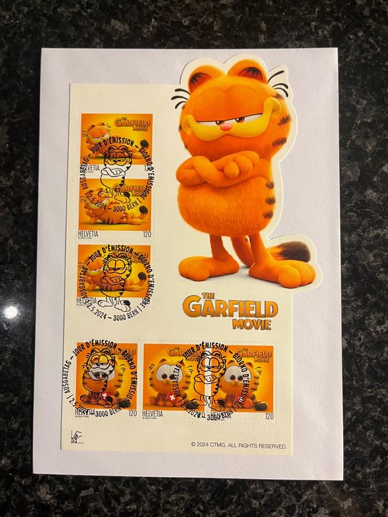 Garfield FDC 2024 mit Voll-ET Spezialbogen (Neu (gemäss Beschreibung)) in Freidorf TG für CHF 20 ...
