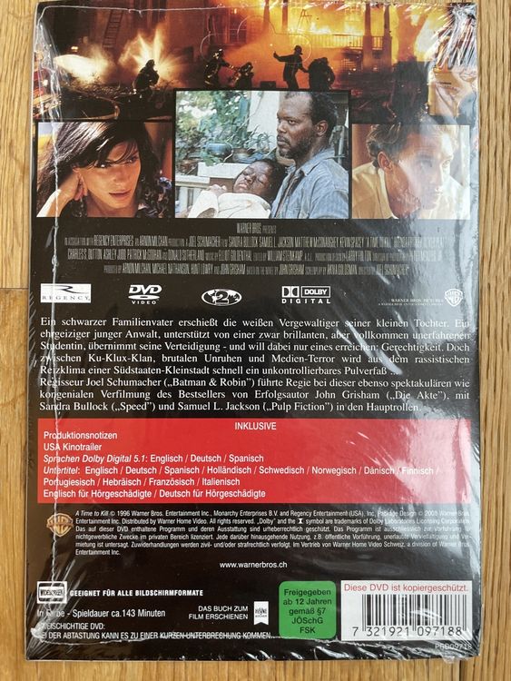 Die Jury (A Time to Kill) DVD - Neu OVP - Sandra Bullock (Neu und originalverpackt) in Aesch ZH ...