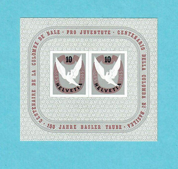 1945 Block 100 Jahre Basler Taube ** | Kaufen auf Ricardo