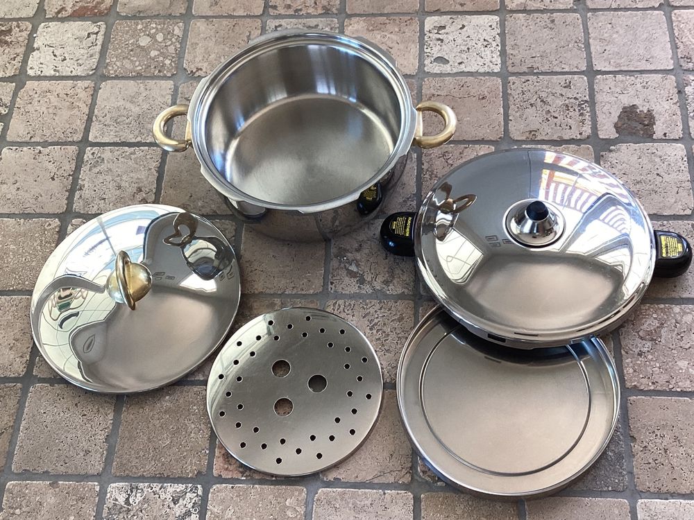 Kuhn Rikon, Durotherm Dampfkochtopf 2.5 l, d 22 cm, 2 Deckel (Gebraucht ...