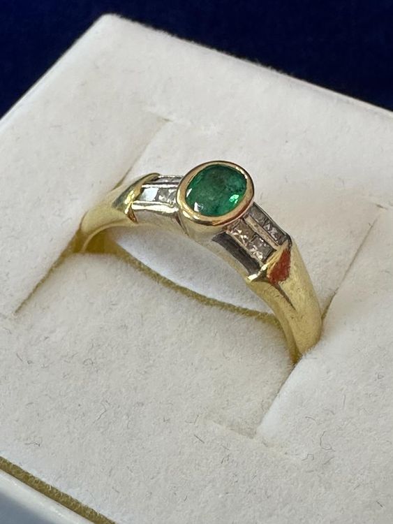 Ring mit Smaragd und Brillanten 18 Karat Gold (Gebraucht) in Winterthur ...