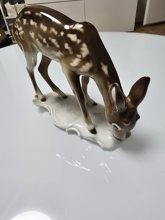 Metzler Porzellanfigur Reh Kitz "Schaerer & Co Bern" Vintage (Gebraucht) in winterthur für CHF ...