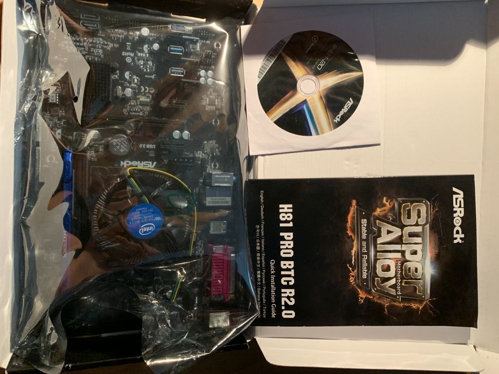 MINING Mainboard ASROCK H81 PRO BTC + CPU + RAM + Kühler | Kaufen auf ...