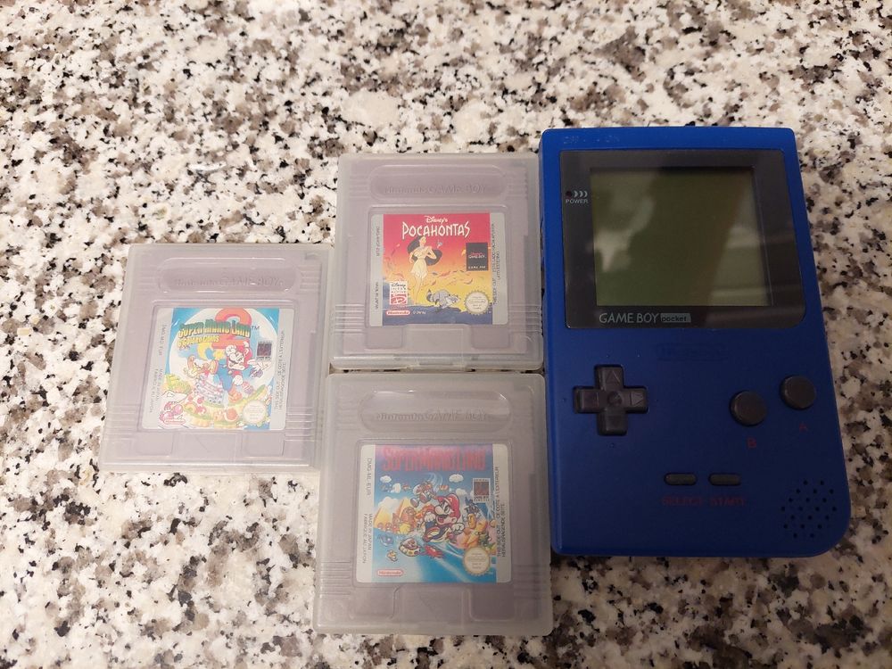 Game Boy Pocket inkl. Super Mario Land 1+2 und Pocahontas | Kaufen auf ...