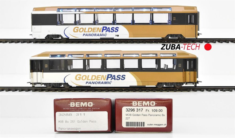 Bemo 3296 317/3288 311 Panoramawagen MOB | Kaufen auf Ricardo