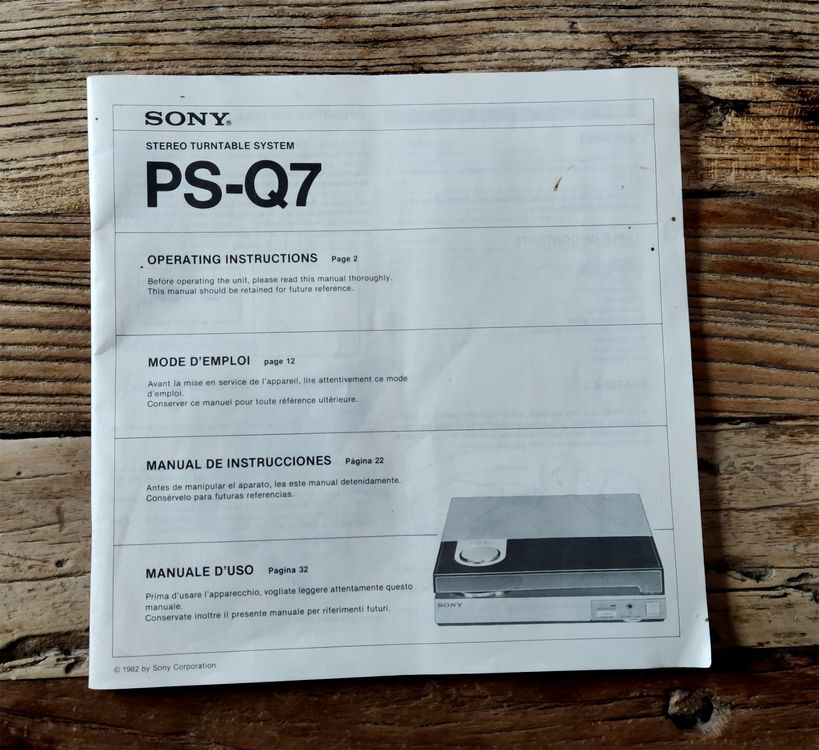 Plattenspieler Sony PS-Q 7 (Defekt) in Meilen für CHF 123 – mit ...