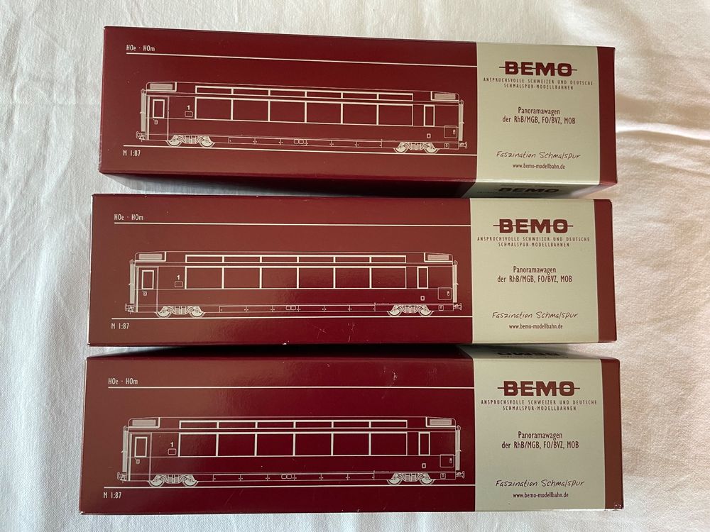 BEMO HOm MGB 3 Wagen Glacier Express (Neu (gemäss Beschreibung)) in Rorschach für CHF 170 – mit ...