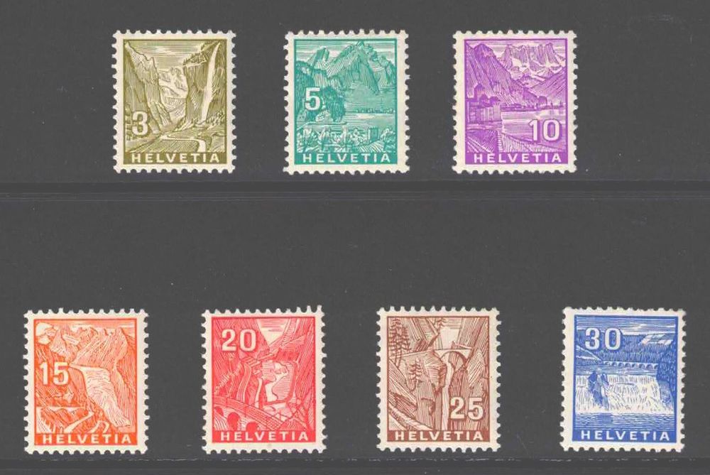 1934 Landschaftsbilder Nr. 194 - 200 * mit Falz | Kaufen auf Ricardo