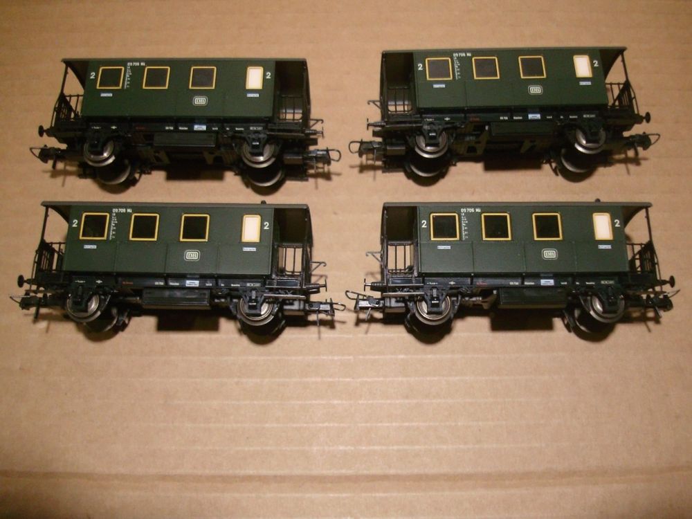 4 ROCO H0 44800 Lokalbahn Personenwagen 2. Klasse DB | Acheter sur Ricardo