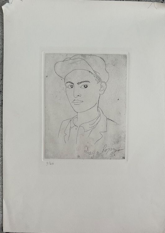 Karl Geiser (1898-1957) Radierung Handnumerirt (Gebraucht) in Root für ...