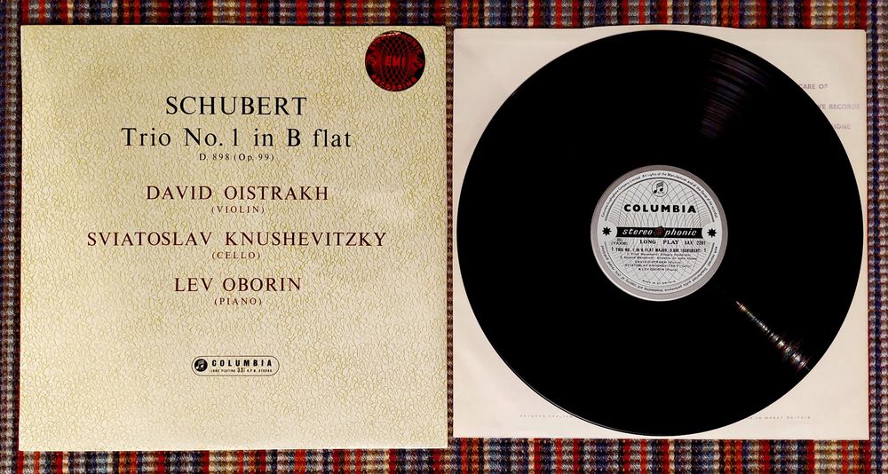 Oistrakh, Knushevitzky, Oborin - Schubert Trio (SAX 2281) | Kaufen auf Ricardo