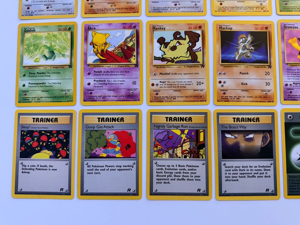 Team Rocket 20 Pokémon Karten Bundle WOTC 2000 Vintage (Gebraucht) in ...