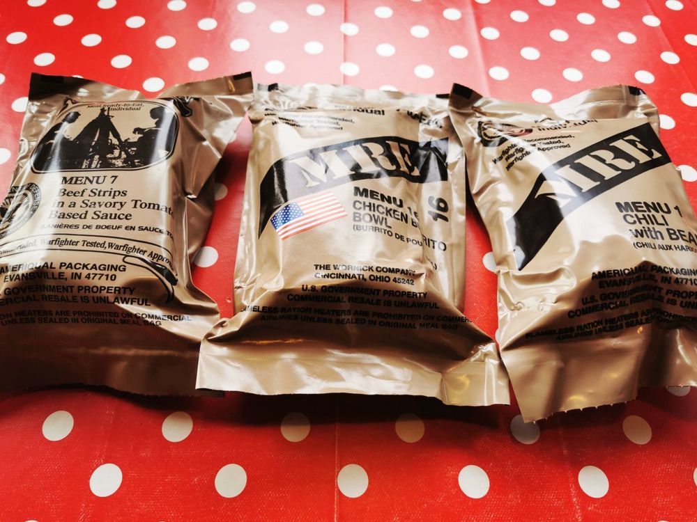 Original US Army MRE 3 Stück! 2023/24 (Neu und originalverpackt) in ...