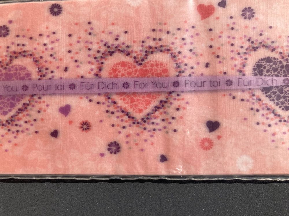 Banderole Geschenkanhänger: FÜR DICH, Transparentpapier | Kaufen auf ...