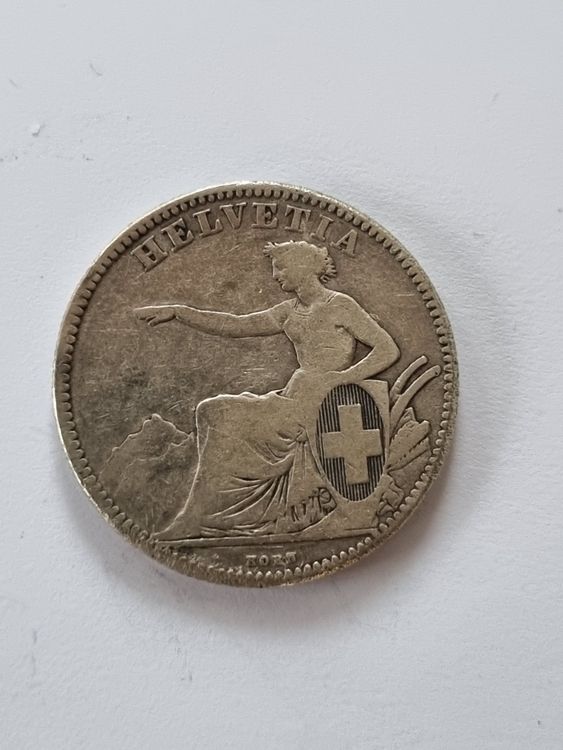 2 Franken 1860 - sitzende Helvetia | Kaufen auf Ricardo