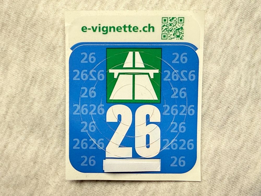 Vignette 2026 - Autobahnvignette Schweiz (Neu und originalverpackt) in ...