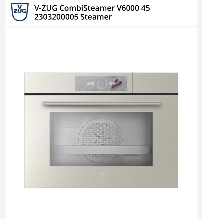 V-ZUG CombiSteamer V6000 45 2303200005 Steamer H : 45 B : 60 (Neu und ...