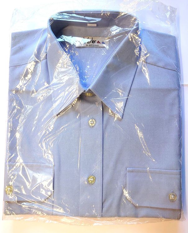 Hüsler Herrenhemd mit Logo: Nestlé-Frisco-Findus, Grösse 42 (Neu ...