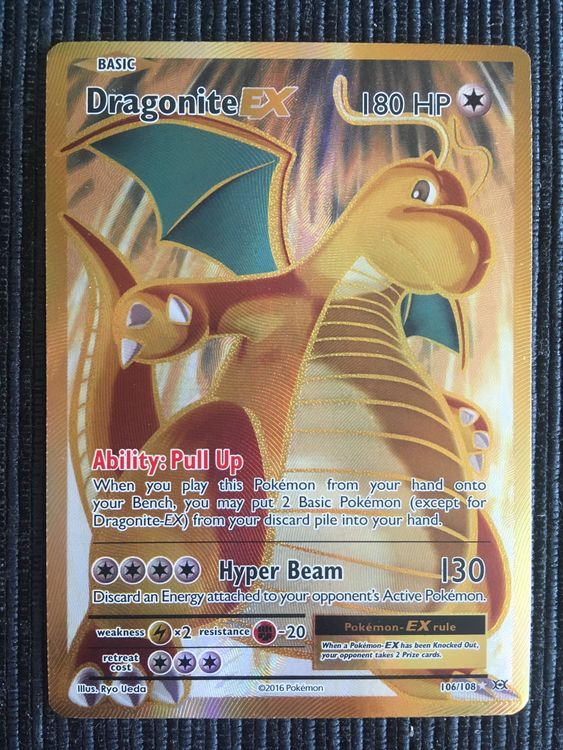 Pokemon Dragonite EX Gold XY Evolutions | Kaufen auf Ricardo