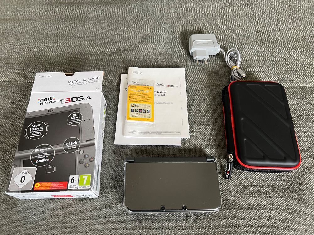 New Nintendo 3DS XL Metallic Black Top condition | Kaufen auf Ricardo