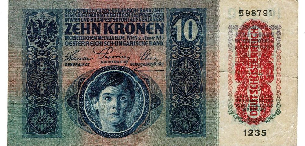 Austria 10 Kronen 1915 SS Serie 1235-598791 (Neu (gemäss Beschreibung)) in Steffisburg für CHF 1 ...