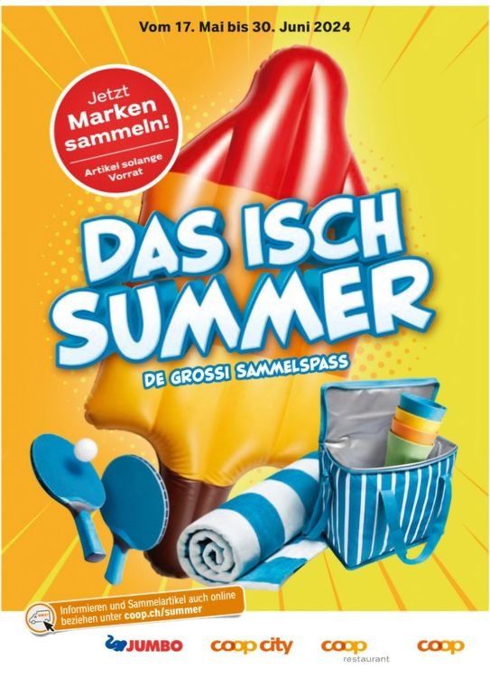 Coop Das isch Summer Sammelkarten 1 volle Karte (Neu (gemäss ...