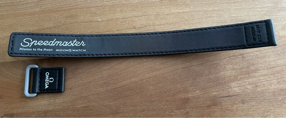 OMEGA + SWATCH MOONSWATCH VELCRO©-Armband schwarz (Neu (gemäss ...