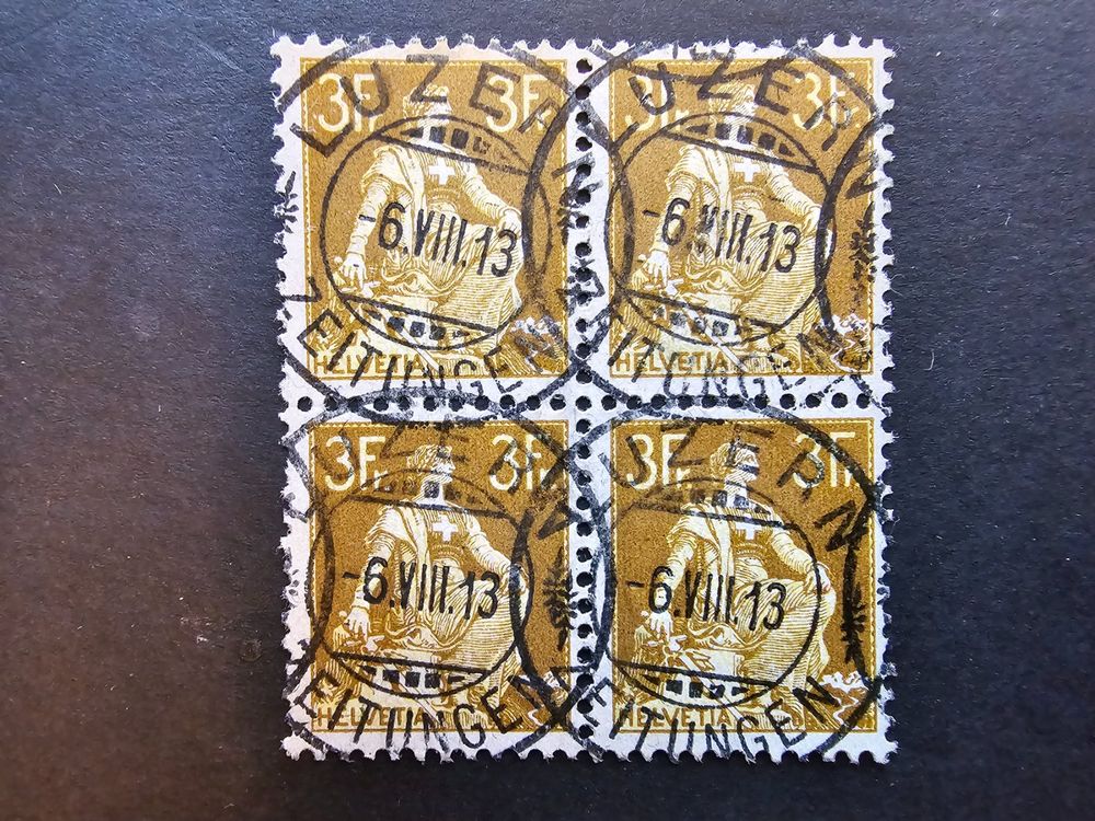 Viererblock Helvetia mit Schwert | Kaufen auf Ricardo