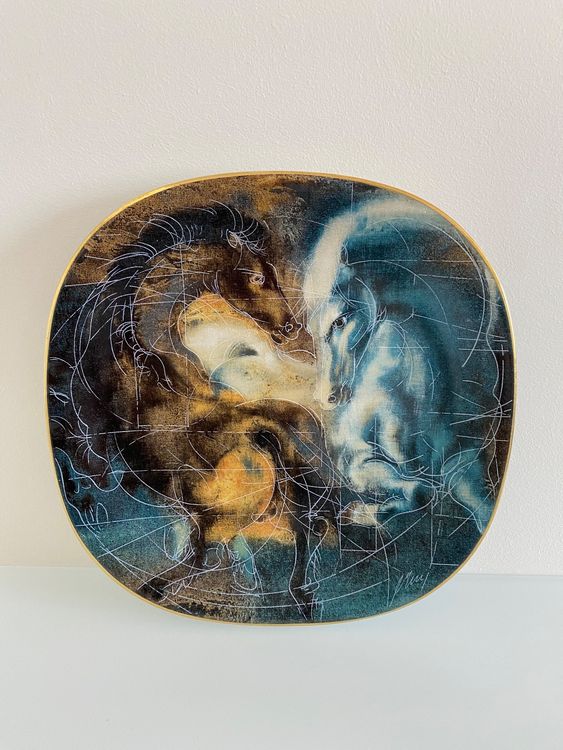Rosenthal x Hans Erni "Zwei Pferde" 1992 | Kaufen auf Ricardo