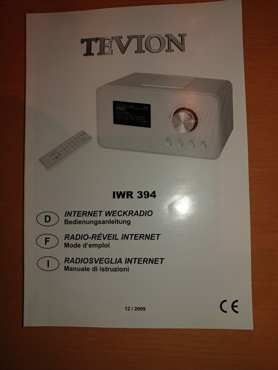 Internet Radio TEVION (Gebraucht) in Guntershausen für CHF 10 – mit ...