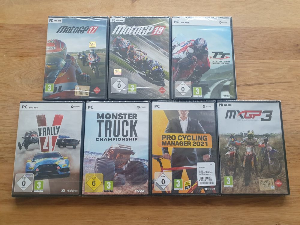 PC Games Racing Bundle NEU eingeschweisst mit STEAM Codes (Neu und ...