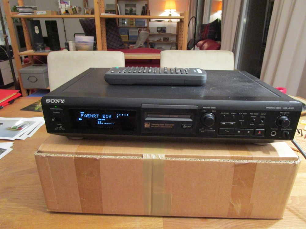 Sony MDS JE-500 Minidsc Recorder mit Fernbedienung. TOP (Gebraucht) in ...