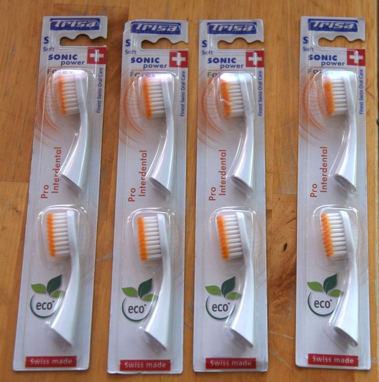 Trisa Sonic Power Soft (4x) Ersatzbürsten (Neu und originalverpackt) in ...