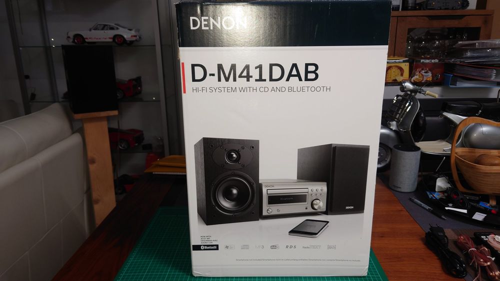 MINI HI-FI CD/BLUETOOTH/DAB DENON D-M41DAB SILVER (Gebraucht) in ...