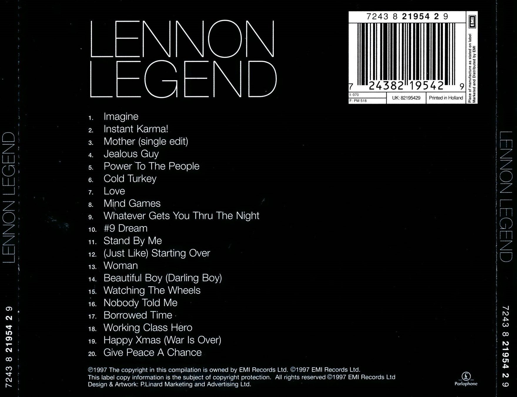JOHN LENNON (BEATLES) - LEGEND (CD) (Gebraucht) in Hedingen für CHF 3 ...