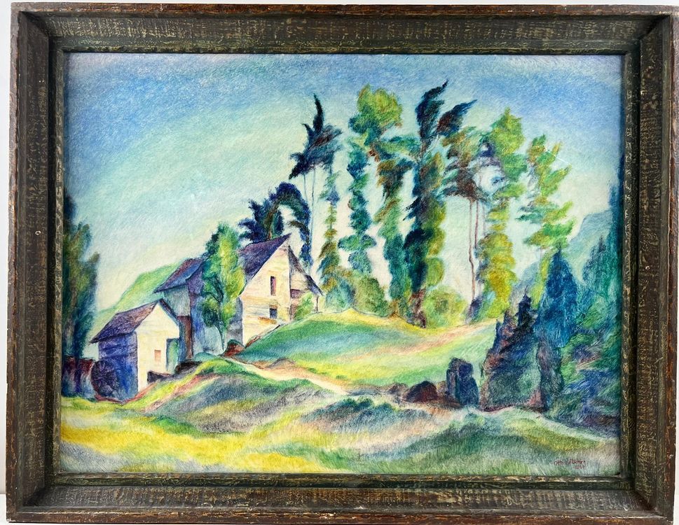 Grosser Landschaft Gemälde Signiert | Kaufen auf Ricardo