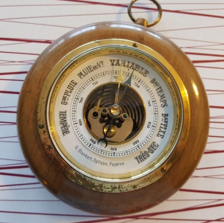Ancien baromètre LUFFT / Antiker Barometer LUFFT (Gebraucht) in Chêne ...