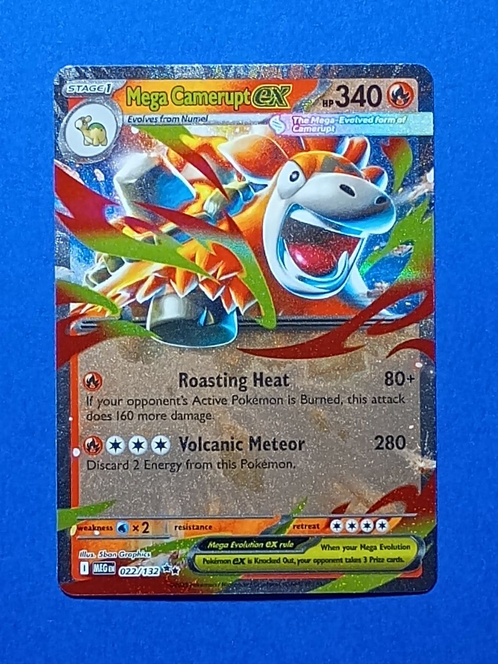 Pokemon TCG Mega Evolution Mega Camerupt ex 022 🇬🇧 (Neu (gemäss ...