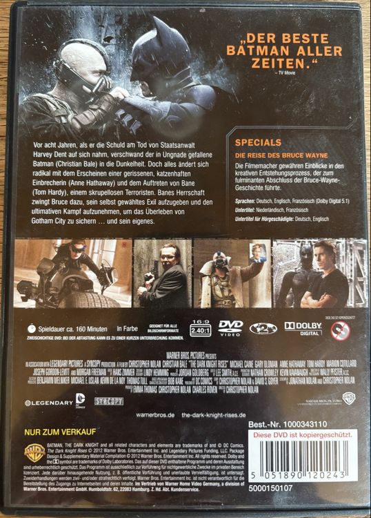 The Dark Knight Rises | Kaufen auf Ricardo