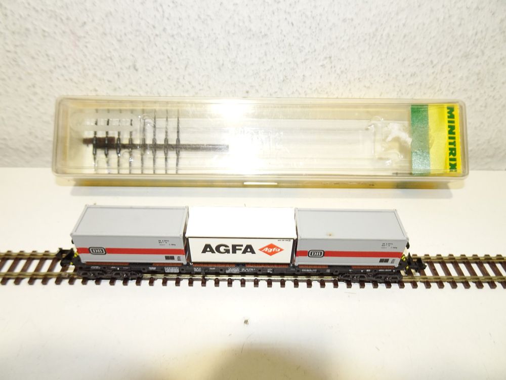 Minitrix Güterwagen Container AGFA DB Spur N 3511 | Kaufen auf Ricardo