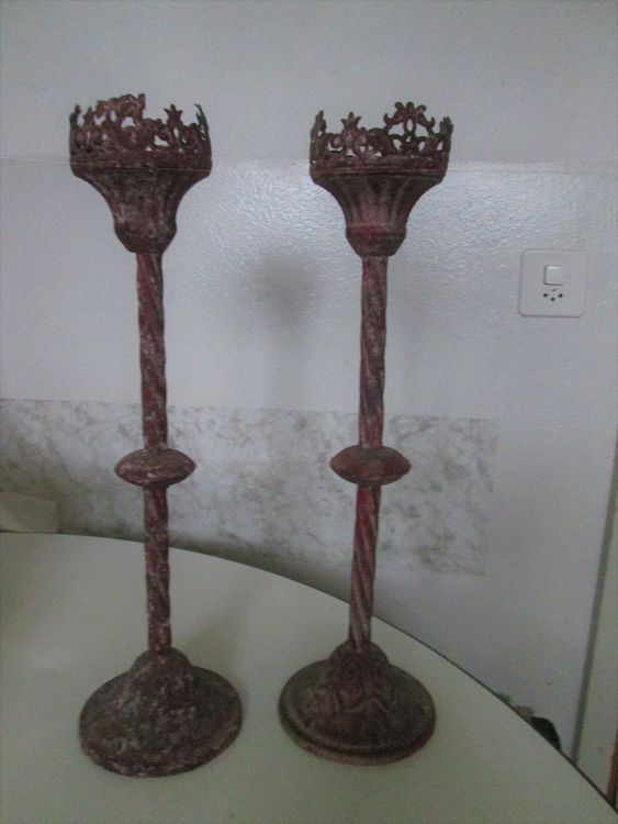 2 eiserne Kerzenhalter (Gebraucht) in Sementina für CHF 15 – mit Lieferung auf Ricardo kaufen