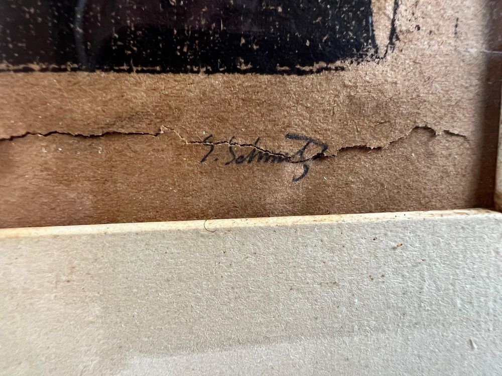 Sehr Alte Holzschnitt Handsigniert. | Kaufen auf Ricardo