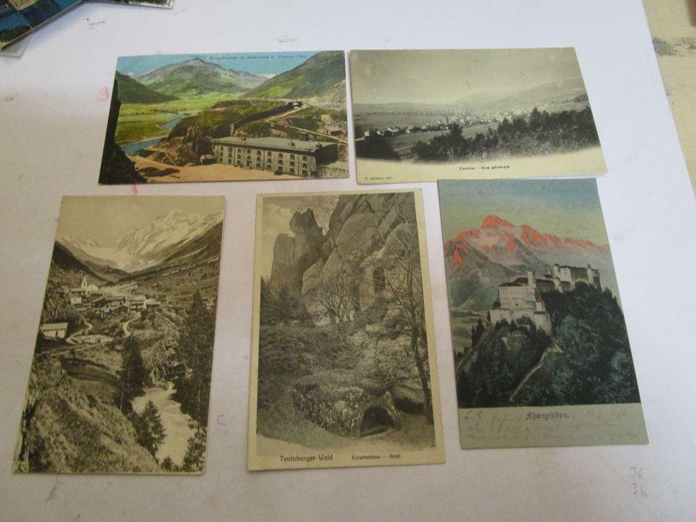 35 verschiedene alte Ansichtskarten Schweiz Kleiformatig (Gebraucht) in Rupperswil für CHF 7.5 ...