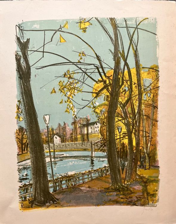 Rudolf Zender (1901-1980) Lithographie Handsigniert | Kaufen auf Ricardo