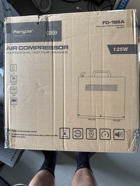 Fengda FD-186A Air Compressor 125W, neuwertig, Originalverp. (Neu und ...