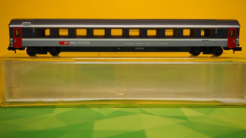 SBB EC-Wagen grau 1.Kl. mit Innenbeleuchtung (Gebraucht) in Fraubrunnen für CHF 25 – mit ...