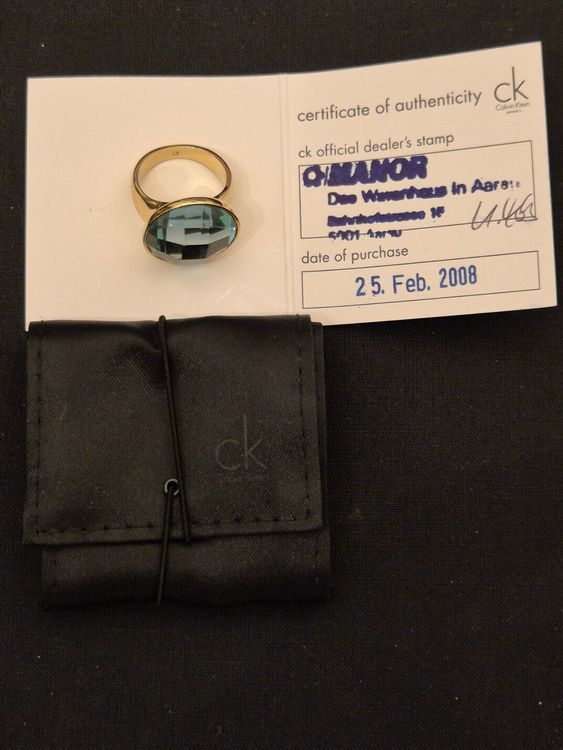 CALVIN KLEIN (CK) Continuity Ring – Goldfarbener Ring (Gebraucht) in ...