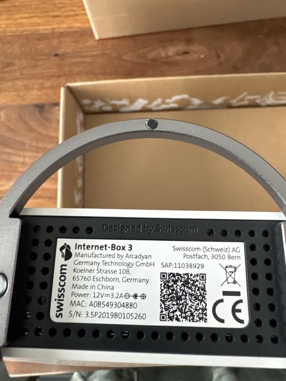 Internet Box 3 (Gebraucht) in Oberweningen für CHF 29 – mit Lieferung ...