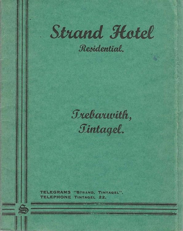 Strand Hotel Residential Trebarwith, Tintagel, Rarität! (Gebraucht) in ...